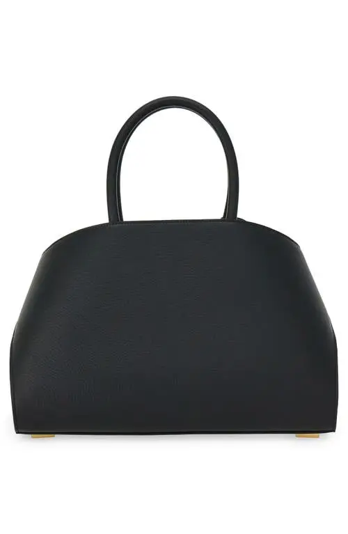 FERRAGAMO Hug Small Leather Top Handle Satchel - Nero