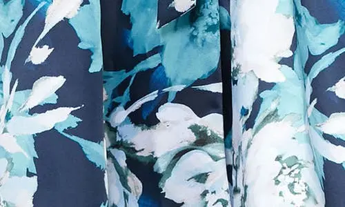 Sl Fashions Floral High-Low Dress - Navy Multi | Editorialist