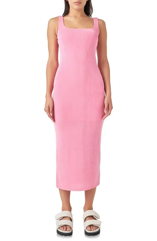 GREY LAB Sleeveless Woven Dress - Pink