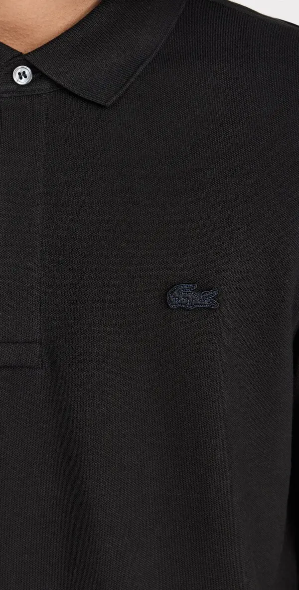 Lacoste Long Sleeve Stretch Cotton Paris Polo