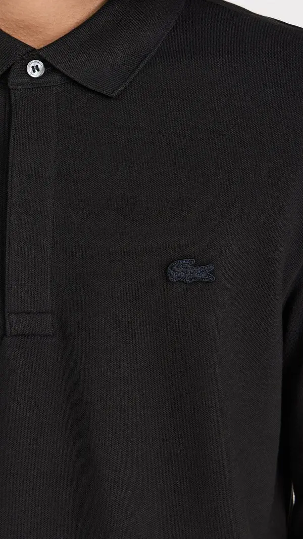 Lacoste Long Sleeve Stretch Cotton Paris Polo