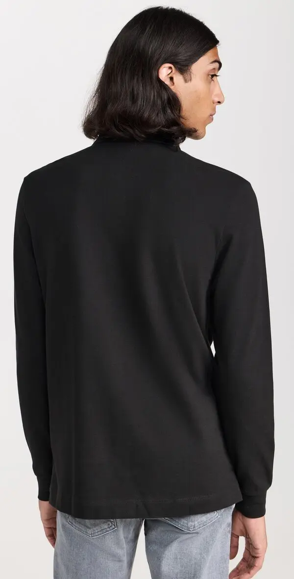 Lacoste Long Sleeve Stretch Cotton Paris Polo