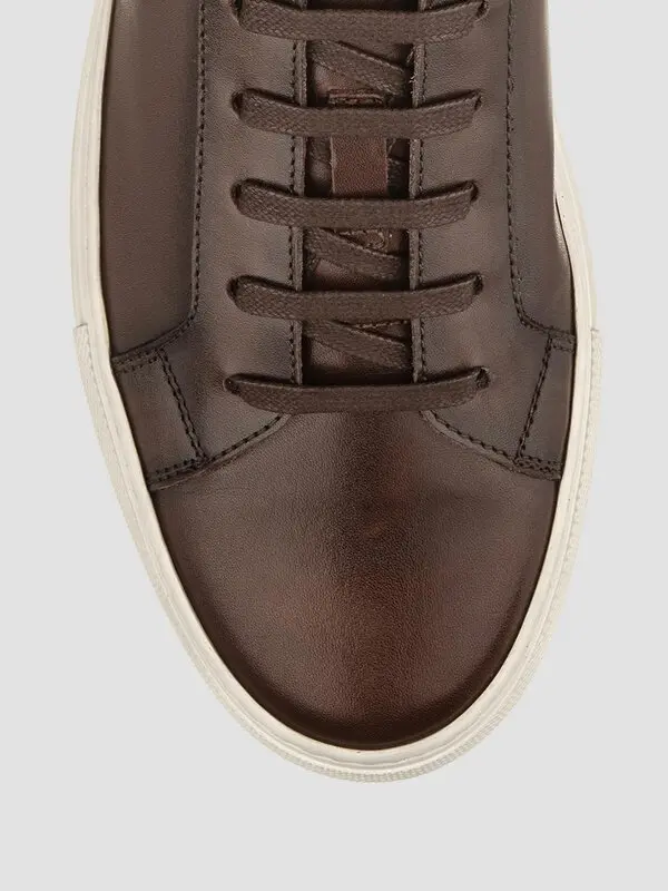 To Boot New York Pescara Leather Low-top Sneakers - Moro