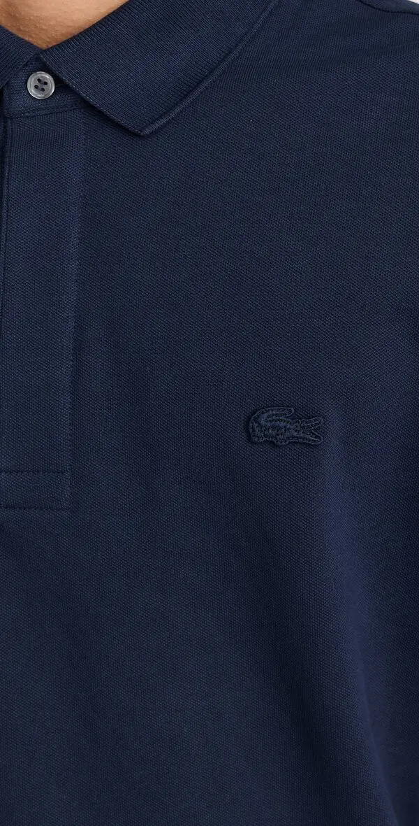 Lacoste Long Sleeve Stretch Cotton Paris Polo