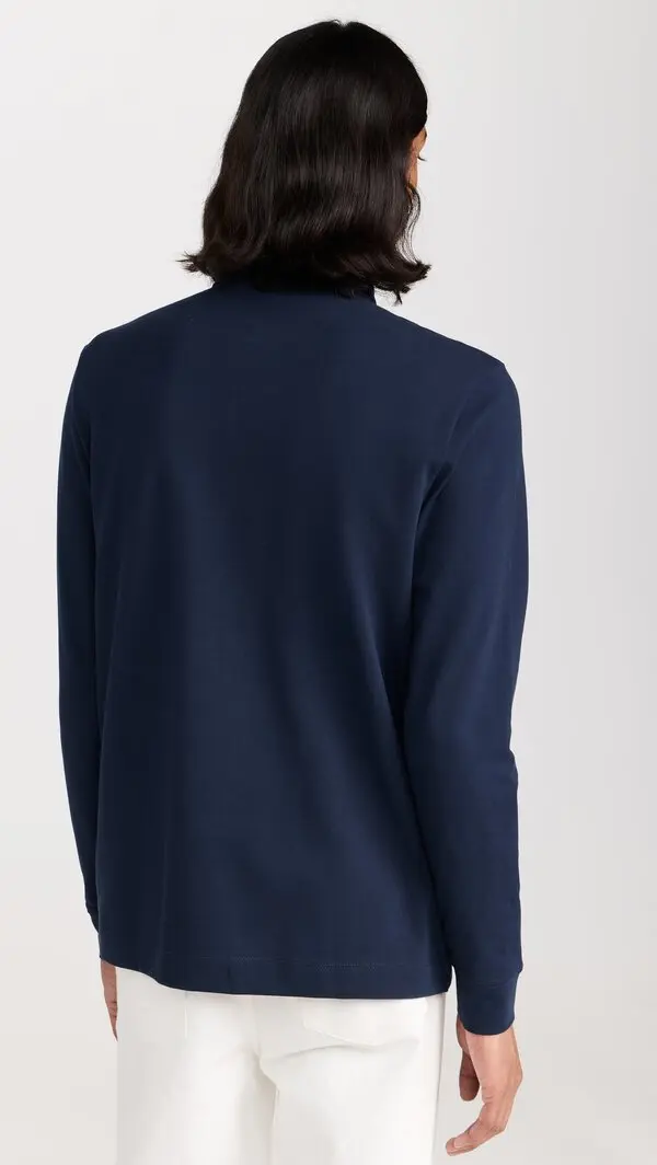Lacoste Long Sleeve Stretch Cotton Paris Polo