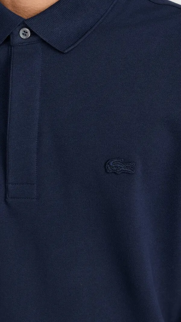 Lacoste Long Sleeve Stretch Cotton Paris Polo