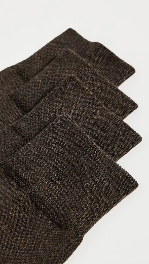 Falke Happy 2-pack Crew Socks - Dark Brown