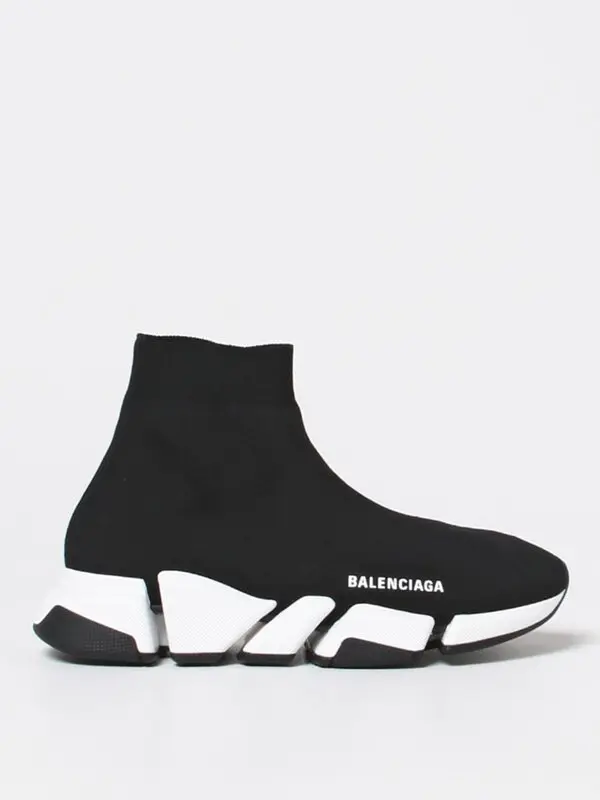 Balenciaga Speed 2.0 Sneakers In Stretch Recycled Knit - Black