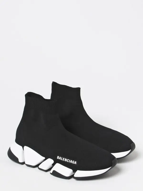 Balenciaga Speed 2.0 Sneakers In Stretch Recycled Knit - Black