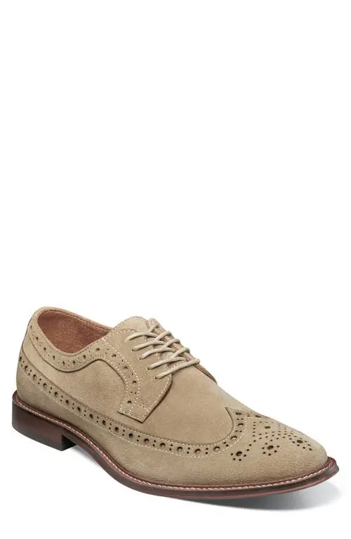 STACY ADAMS Marligan Suede Longwing Derby - Sand