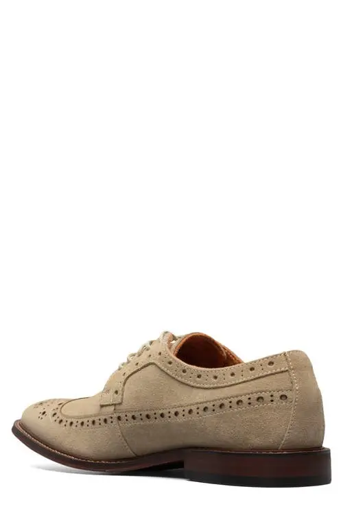 STACY ADAMS Marligan Suede Longwing Derby - Sand