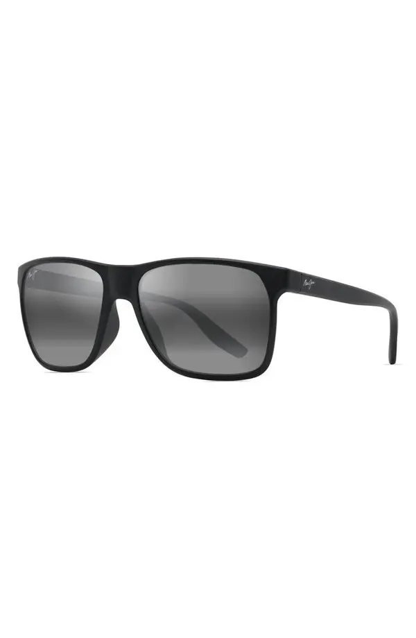 Maui Jim Pailolo Rectangular Sunglasses - Black