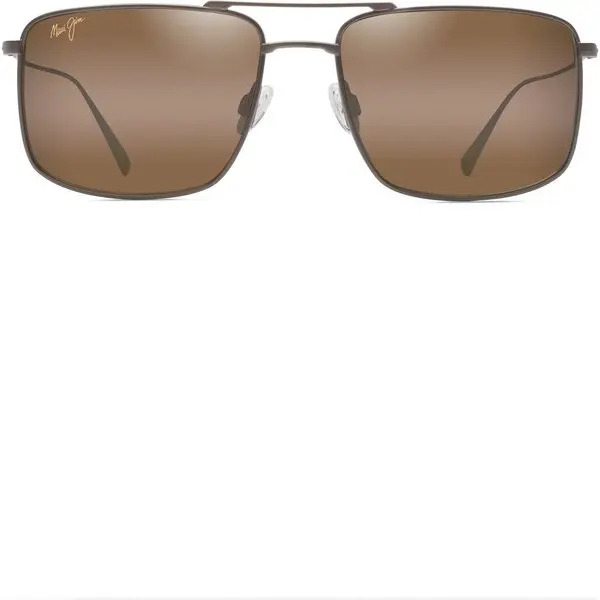 Maui Jim Aeko 55mm Polarized Aviator Sunglasses - Satin Sepia