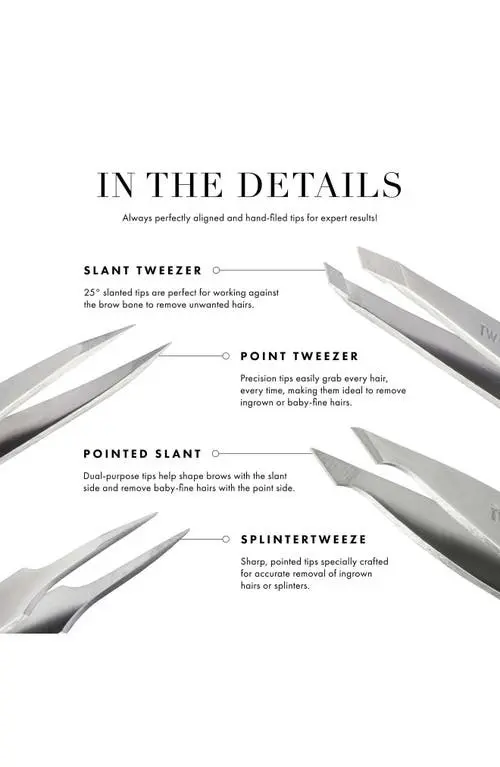 TWEEZERMAN Lapis Slant Tweezer - Blue