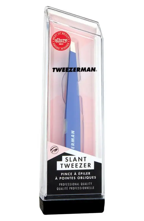 TWEEZERMAN Lapis Slant Tweezer - Blue