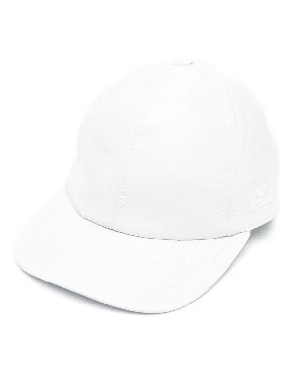 COURREGES Logo-embroidered Cap - White