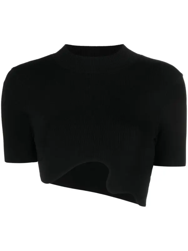 Christopher Esber Maparadita Asymmetric Ribbed Top
