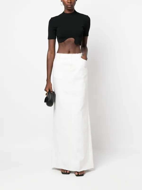 Christopher Esber Maparadita Asymmetric Ribbed Top