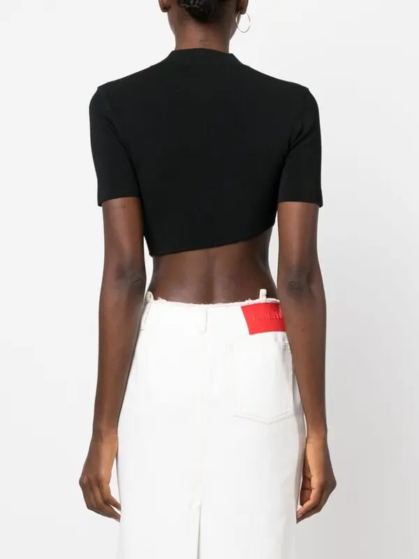 Christopher Esber Maparadita Asymmetric Ribbed Top