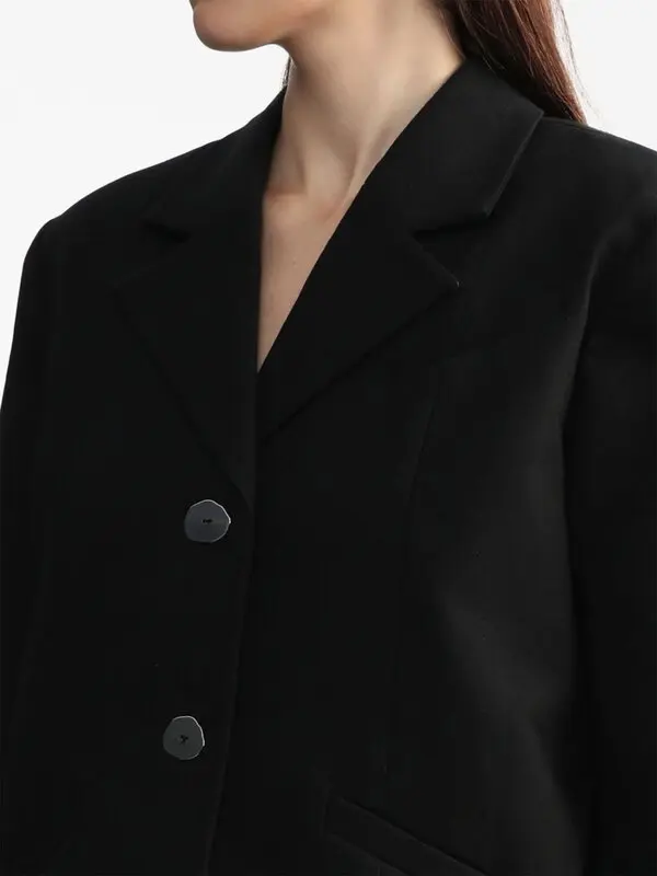 GANNI Single-breasted Blazer With Shoulder Pads