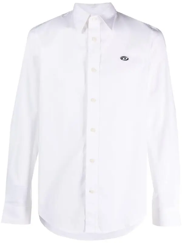 DIESEL® S-benny-a Logo-appliqué Shirt - White