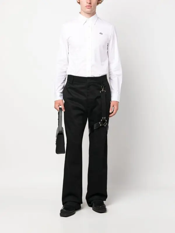 DIESEL® S-benny-a Logo-appliqué Shirt - White