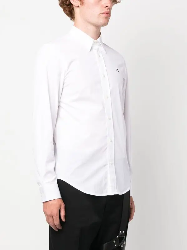 DIESEL® S-benny-a Logo-appliqué Shirt - White