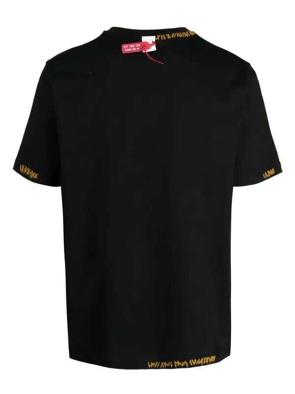 MOSTLY HEARD RARELY SEEN 8-BIT Detail-appliqué Decorative-stitching Cotton T-shirt