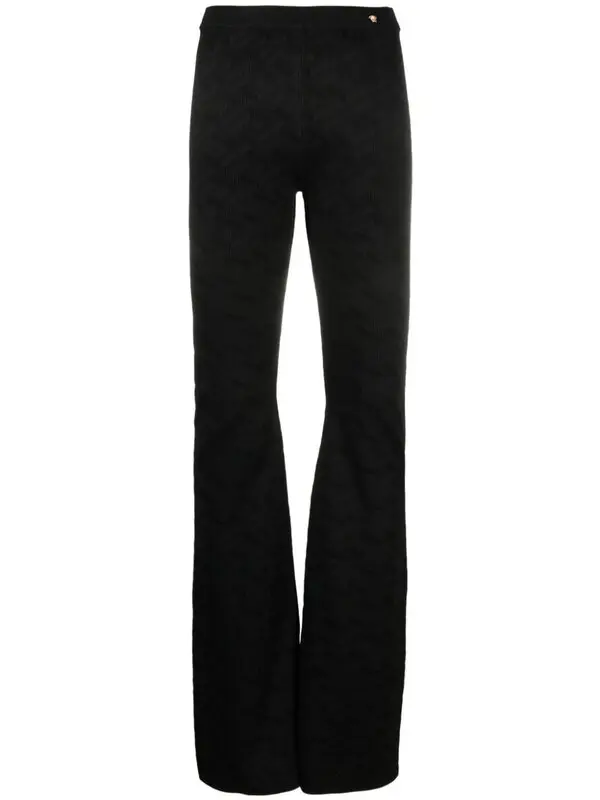 Versace Greca Knit Flared Trousers