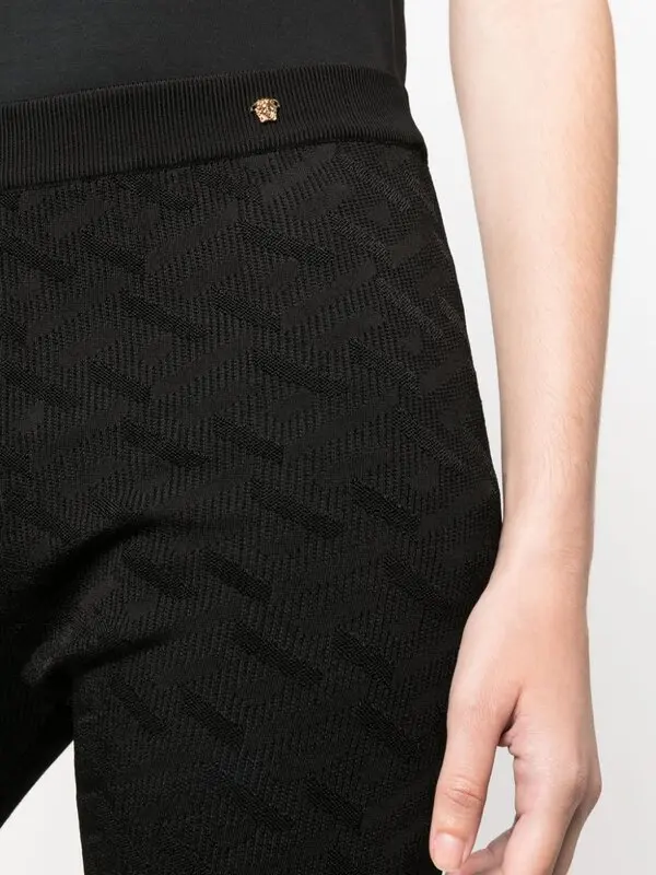 Versace Greca Knit Flared Trousers