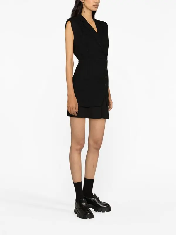 Sandro Alexandrie Pleated Tweed Wrap Dress