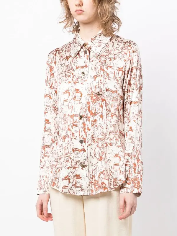 REJINA PYO Kora Printed Blouse