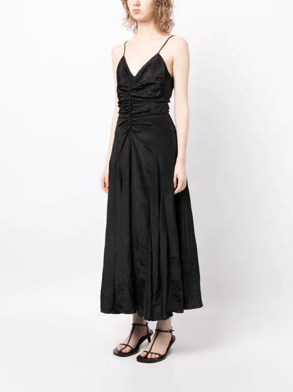 REJINA PYO Gathered Detail Sleeveless Midi Dress