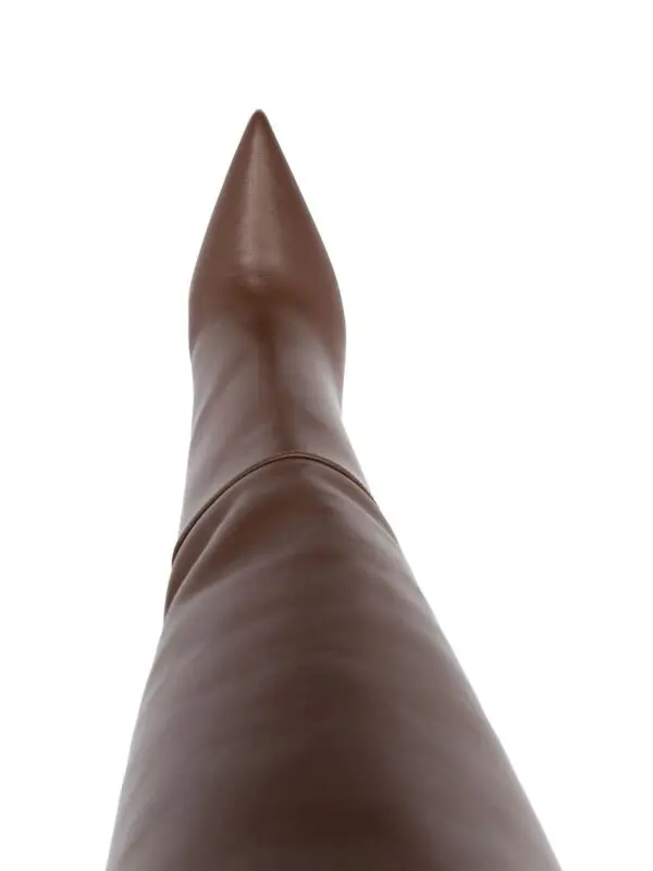 3JUIN 105mm Leather Knee-length Boots