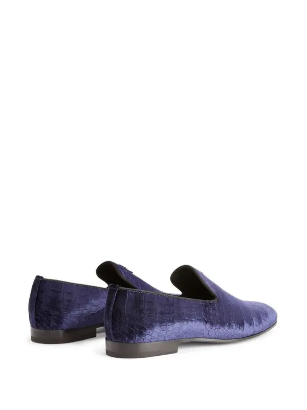 GIUSEPPE ZANOTTI G-flash Crocodile-effect Loafers