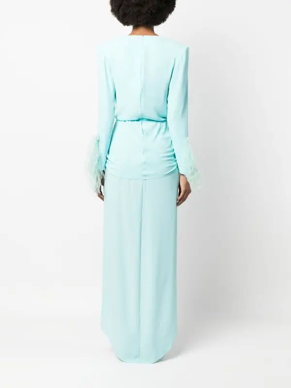 Nervi Ada Plunge-neck Gown