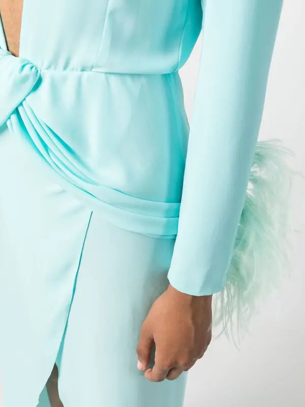 Nervi Ada Plunge-neck Gown