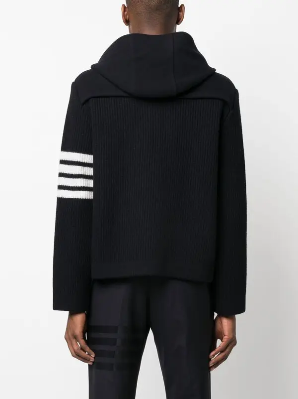 Thom Browne Virgin-wool Hooded Duffle Jacket