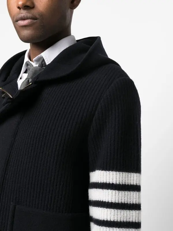 Thom Browne Virgin-wool Hooded Duffle Jacket