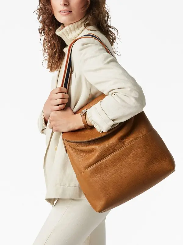 Shinola The Convertible Grained-leather Backpack