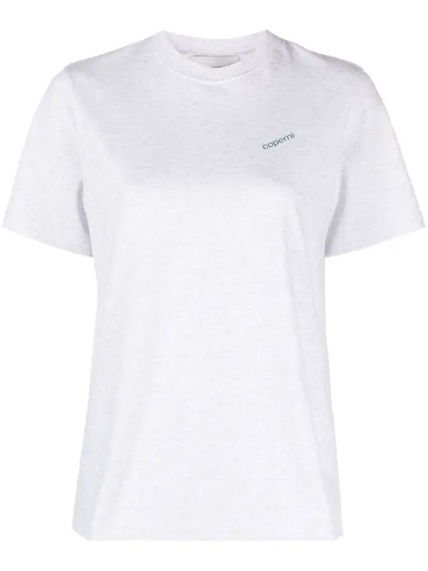 Coperni Logo-print Cotton T-shirt - Grey