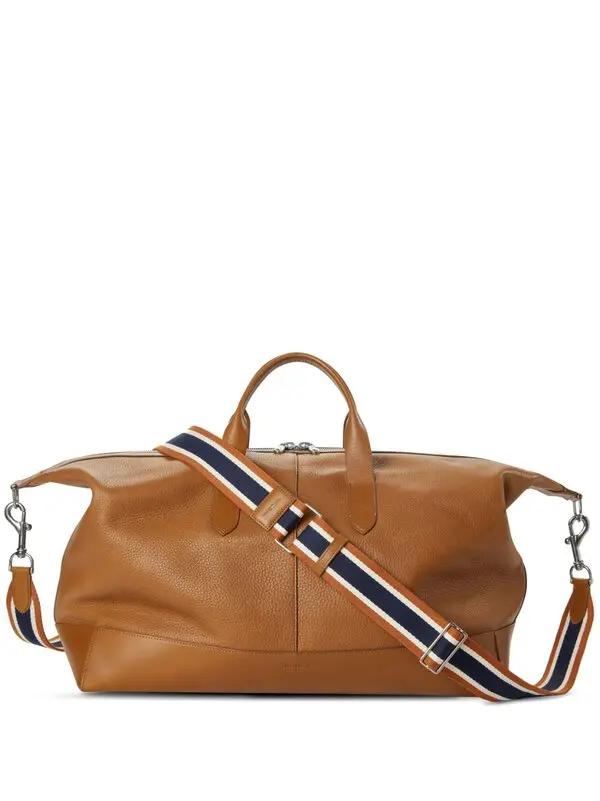 Shinola Canfield Classic Grained-leather Holdall - Brown