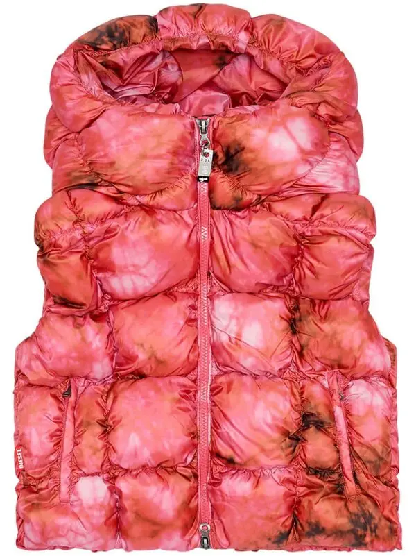 DIESEL® W-ralla Puffer Gilet - Pink