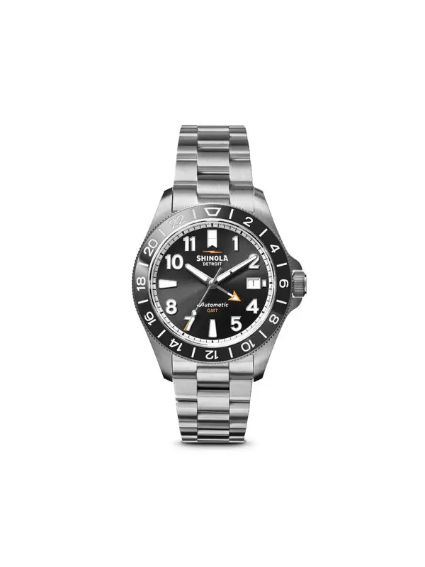 Shinola The Monster Gmt 40mm Bracelet Watch - Black