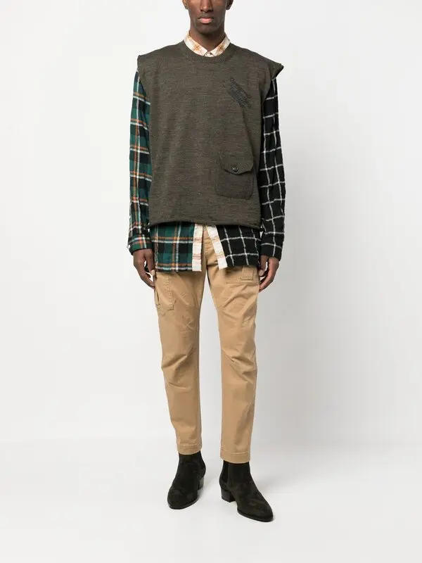 Dsquared2 Flap Pocket Crew Neck Vest