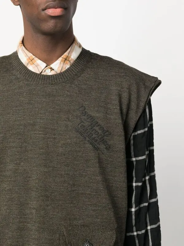 Dsquared2 Flap Pocket Crew Neck Vest