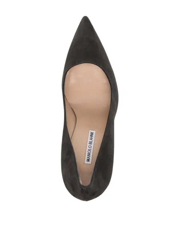 Manolo Blahnik Bb 100mm Suede Pumps