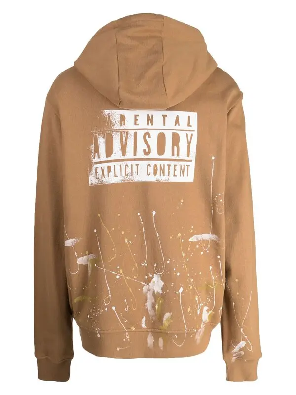 MOSTLY HEARD RARELY SEEN Graphic-print Cotton Hoodie - Brown