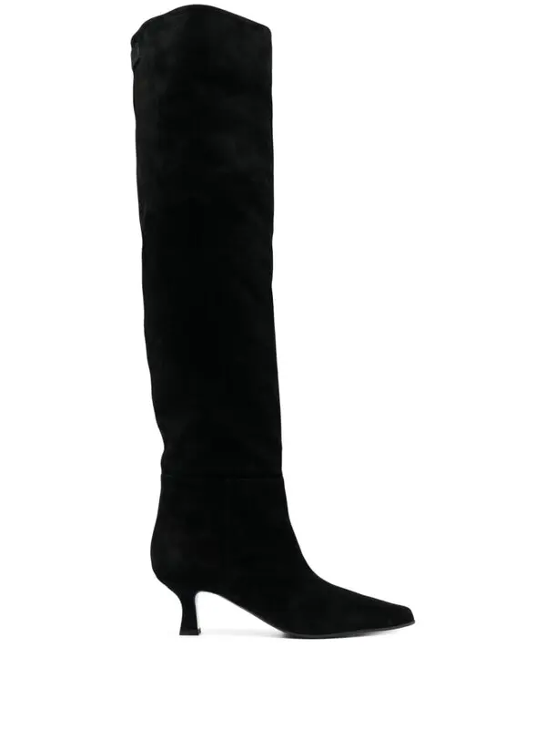 3JUIN Knee-length Leather Boots