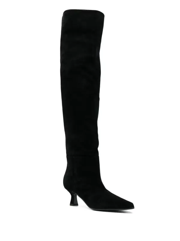 3JUIN Knee-length Leather Boots